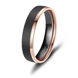 Marrya Ring 'MARRYA Ehering BT-06 aus Black Titanium' Damen Gr&ouml;&szlig;e 57 rosegold