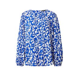 comma, COMMA Blouse female size M/L Blue / Navy / White