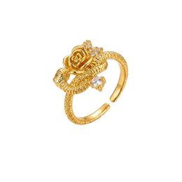 Nemomatheo Ring 'Giardino Segreto' Damen Gr&ouml;&szlig;e 50/60 gold