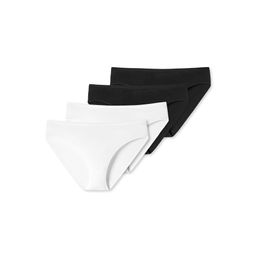 Schiesser Slip ' Serie "95/5" ' Damen Gr&ouml;&szlig;e L mischfarben / schwarz / wei&szlig;