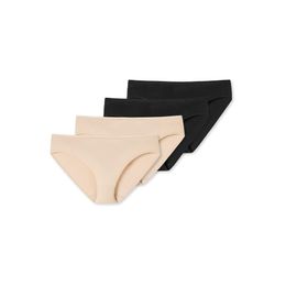 Schiesser Slip ' Serie "95/5" ' Damen Gr&ouml;&szlig;e S beige / nachtblau