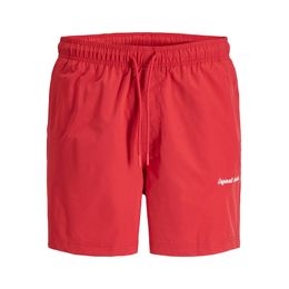 Jack & Jones Jack & Jones Junior Badeshorts Jungen Gr&ouml;&szlig;e 140 blutrot / wei&szlig;