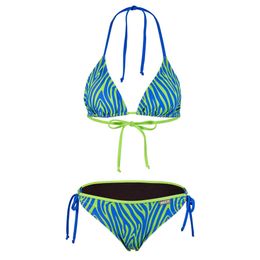 Beco The World Of Aquasports Bikini 'Zebra Vibes' Damen Gr&ouml;&szlig;e XL blau / gr&uuml;n