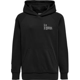 Hummel Sweatshirt Jungen Gr&ouml;&szlig;e 128 schwarz / wei&szlig;