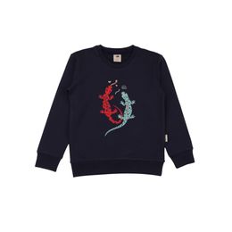 Walkiddy Sweatshirt 'Walkiddy - Unifarbe Sweatshirt' M&auml;dchen Gr&ouml;&szlig;e 122 dunkelblau