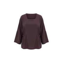Ulla Popken Bluse Damen Gr&ouml;&szlig;e L/XL braun