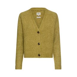 Camel Active Strickjacke mit Raglan&auml;rmeln und Knopfverschluss Damen Gr&ouml;&szlig;e 4XL oliv