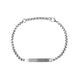 Akzent Armband 'Marini' Herren Gr&ouml;&szlig;e 19 cm silber