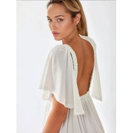 Hiccup Kleid 'Maxi' Damen Gr&ouml;&szlig;e 42 wei&szlig; Sommerkleid