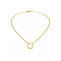 Pure Schmuck Kette 'Clover Perlmutt' Damen Gr&ouml;&szlig;e Onesize gold