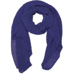 styleBREAKER Scarf 'Gekreppter Unifarbener Schal' female size One size Royal blue