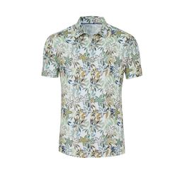 DESOTO Button Up Shirt male size M Olive / Petrol / Fir / White