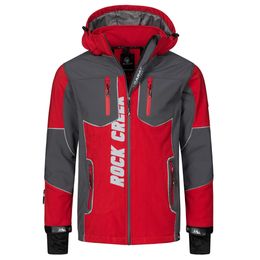 Rock Creek Outdoorjacke Herren Gr&ouml;&szlig;e XL grau / rot