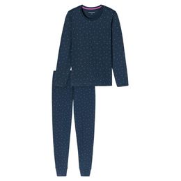 Schiesser Pyjama 'Casual Essentials' Damen Gr&ouml;&szlig;e XXXL dunkelblau Sommerkleid