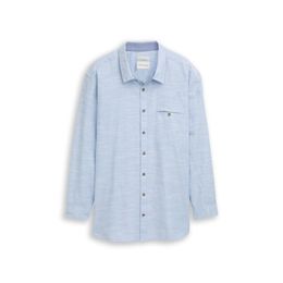 Tom Tailor Men + Button Up Shirt male size 5XL Light blue