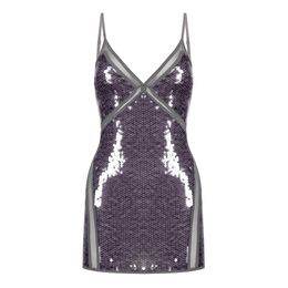 God Save Queens Cocktailkleid 'Sirena' Damen Gr&ouml;&szlig;e 36 silber