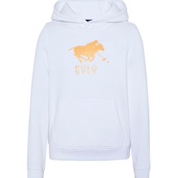 POLO SYLT Sweatshirt girl size 158/164 yellow gold / White