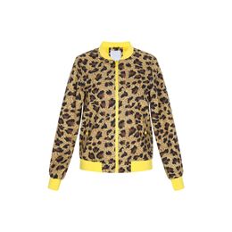 Faina Athlsr Jacke Damen Gr&ouml;&szlig;e XS braunmeliert / gelb / schwarz Sommerjacke
