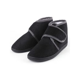 Tiestra Boots 'TIESTRA Warm Slippers Men's Winter Plastic Lambskin Seniors Slippers Wide Foot Felt Slippers with Memory Foam Sole, Felt Slippers with 