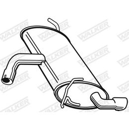 WALKER Endschalld&auml;mpfer 23006 f&uuml;r Audi