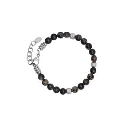Heideman Armband 'Javier' Herren Gr&ouml;&szlig;e one size schwarz / silber