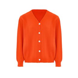 Sanika Strickjacke Damen Gr&ouml;&szlig;e XS/S orange