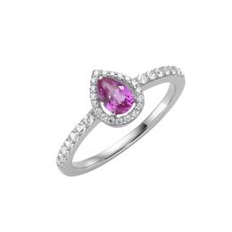 Giorgio Martello Milano Ring Damen Gr&ouml;&szlig;e 60 pink / silber