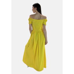 Elara Kleid Damen Gr&ouml;&szlig;e 34/42 gelb Sommerkleid
