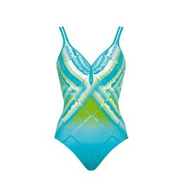 Sunflair Badeanzug Damen Gr&ouml;&szlig;e L t&uuml;rkis / hellgr&uuml;n / wei&szlig;