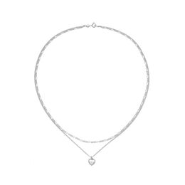 Elli Kette 'Herz' Damen Gr&ouml;&szlig;e 40 silber