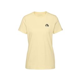 Mammut Funktionsshirt 'Massone Hold' Damen Gr&ouml;&szlig;e L hellgelb / schwarz / wei&szlig;