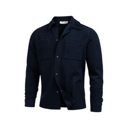 INDICODE JEANS Button Up Shirt 'Rhomon' male size XXL marine blue