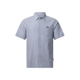 Seaside Button Up Shirt 'Seersucker' male size XL Navy
