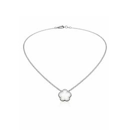 Pure Schmuck Kette 'Clover Perlmutt' Damen Gr&ouml;&szlig;e Onesize silber