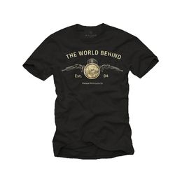 Makaya Shirt 'The World Behind' Herren Gr&ouml;&szlig;e XXL schwarz