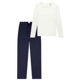 Schiesser Pajama 'Mix & Relax' female size L mottled blue