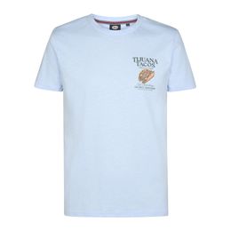 PETROL INDUSTRIES T-Shirt 'Tijuana' Herren Gr&ouml;&szlig;e XXXL hellblau / dunkelgr&uuml;n