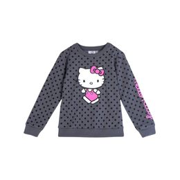 Hello Kitty Sweatshirt M&auml;dchen Gr&ouml;&szlig;e 116 dunkelgrau