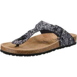 Lico T-Bar Sandals 'Bioline Glisto' female size 36 Black / Silver