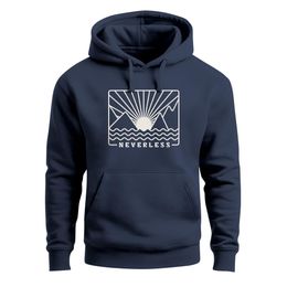 Neverless Sweatshirt 'Sonnenuntergang' Herren Gr&ouml;&szlig;e XS navy