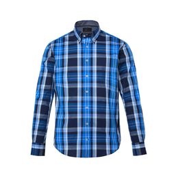 JP1880 Button Up Shirt male size 7XL Cobalt blue / Black / White