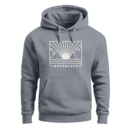 Neverless Sweatshirt 'Sonnenuntergang' Herren Gr&ouml;&szlig;e S grau