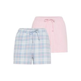 Vivance By Lascana Pyjamashorts Damen Gr&ouml;&szlig;e XS/S hellblau / pastellpink / wei&szlig; Sommerkleid