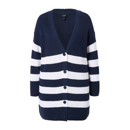 Ulla Popken Strickjacke Damen Gr&ouml;&szlig;e L/XL marine / wei&szlig;
