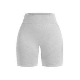Smilodox Shorts Batik Scrunch Ruth Seamless Damen Gr&ouml;&szlig;e S hellgrau