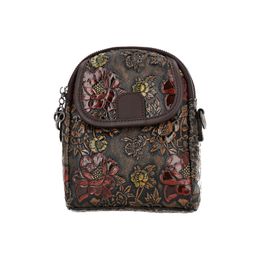 Gaya Crossbody Bag female size One size Chocolate / Yellow / Carmine red