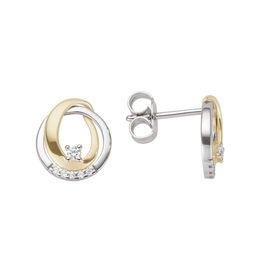 Firetti Ohrringe Damen Gr&ouml;&szlig;e One Size gold / wei&szlig;