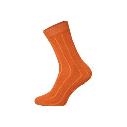 Homeofsocks Socken 'HOS218' Damen Gr&ouml;&szlig;e 35/38 orangemeliert