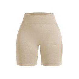 Smilodox Shorts Batik Scrunch Ruth Seamless Damen Gr&ouml;&szlig;e M beige