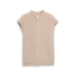 Tom Tailor Denim Strickjacke Damen Gr&ouml;&szlig;e S beigemeliert